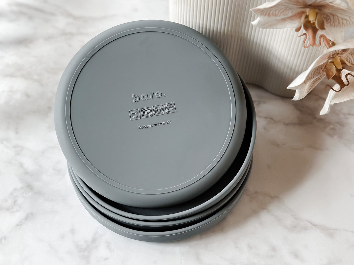 Slate Silicone Plate – bare the label